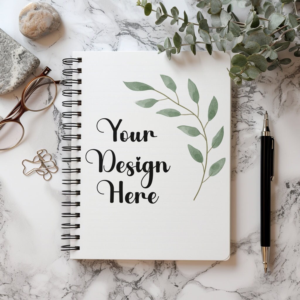 Journal Mockup, PSD Spiral Journal, Spiral Journal Mock-up, Smart ...