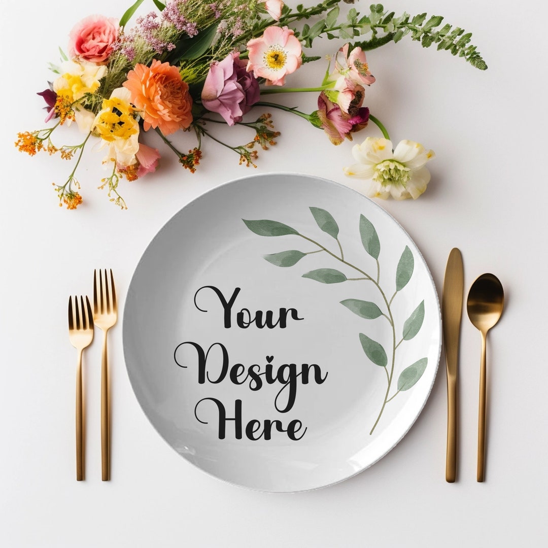 Plate Mockup, Dinner Plate Mockup, Mockup of Plates, Mockup Dinner ...
