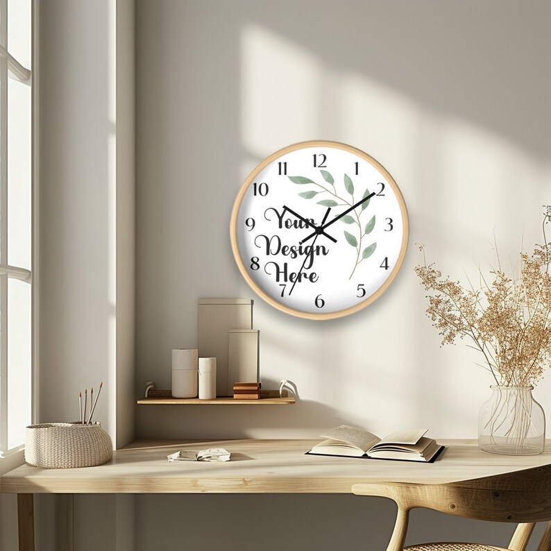 Wall Clock Mockup, PSD Clock, Mockup, Mockup of Wall Clock, Photoshop ...
