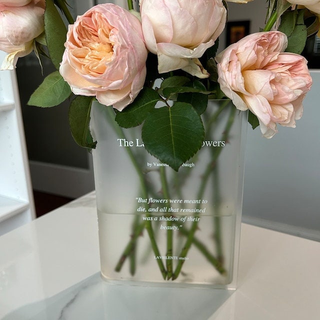 Acrylic Book Vase for Flowers Bookshelf Decor Modern Home Decor for ...