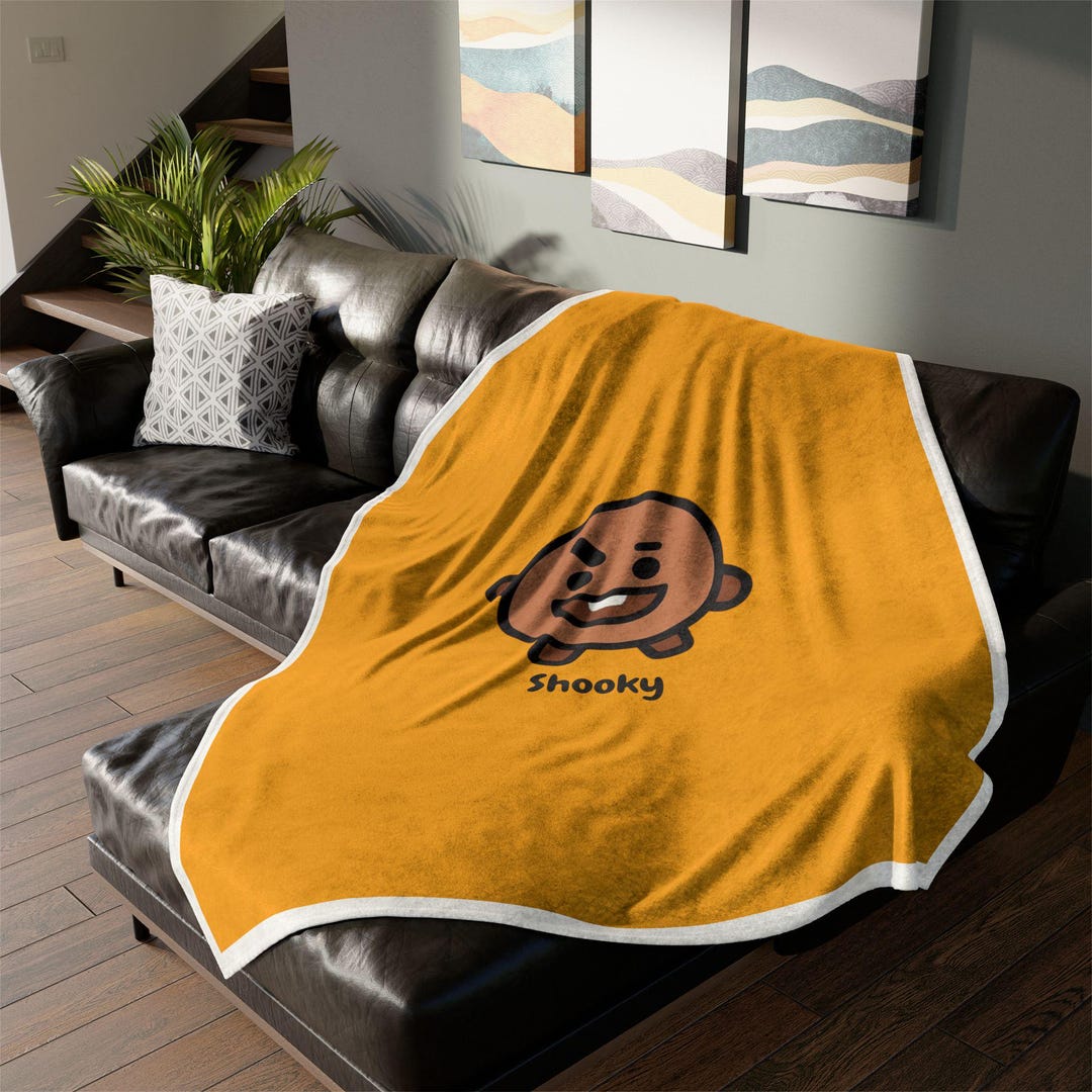 BT21 Character Shooky, KPOP BTS Army Cozy Blanket, Velveteen Gift for ...