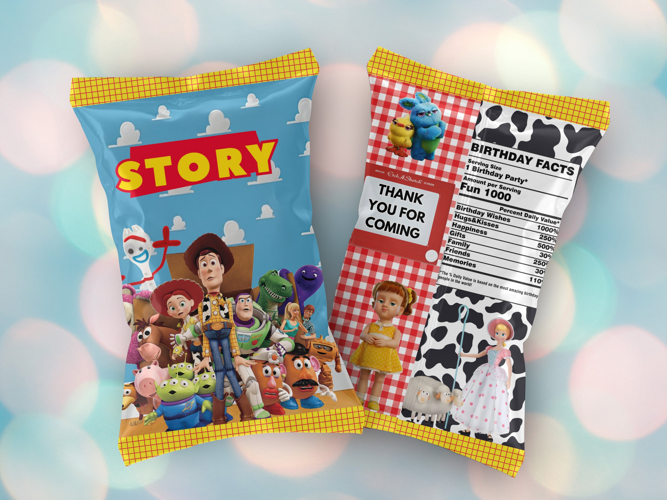 Toy Story Chip Bag, Toy Story Chip Bag Label, Toy Story Chip, DIGITAL ...