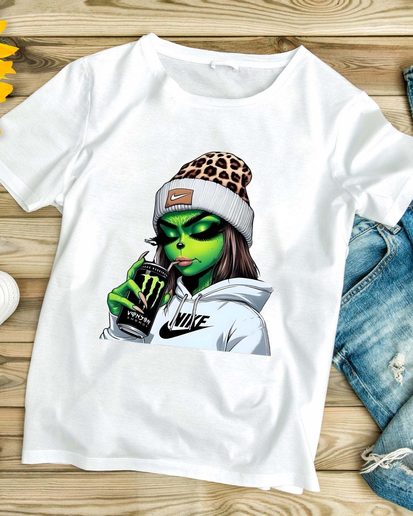 Urban Girl Grinch Png Desing, Grinch Clipart, Grinch Ornaments, Grinch ...