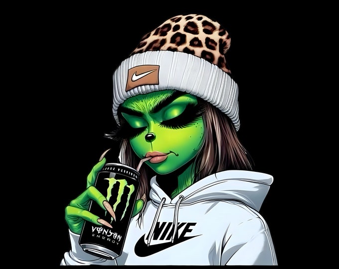 Urban Grinch Gil Png Designs, Dtf Png, Png for Shirt, Grinch Girl Png ...