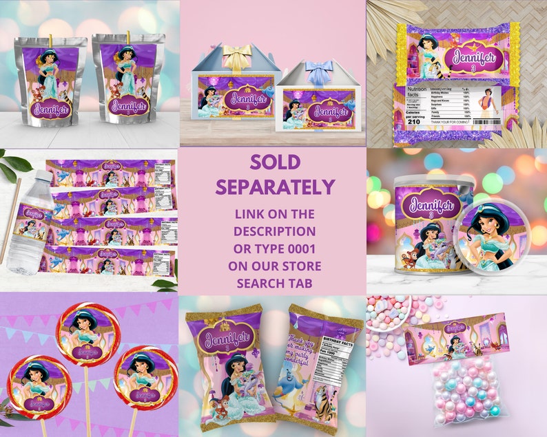 Princess Jasmine Chip Bag, Kids Bag Label, Kids Chip, Kids Chip Bag ...