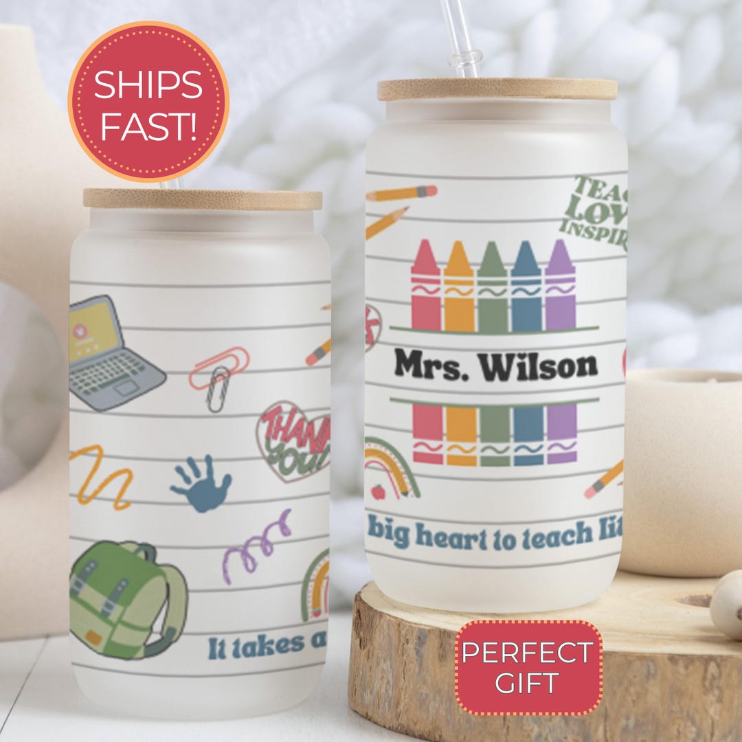 Personalized Preschool Teacher Cup Prek Teacher Gift for Elementary ...