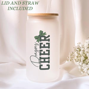 Custom Cheer Cup Cheer Team Gifts Glass Tumbler Cheerleader Gifts ...