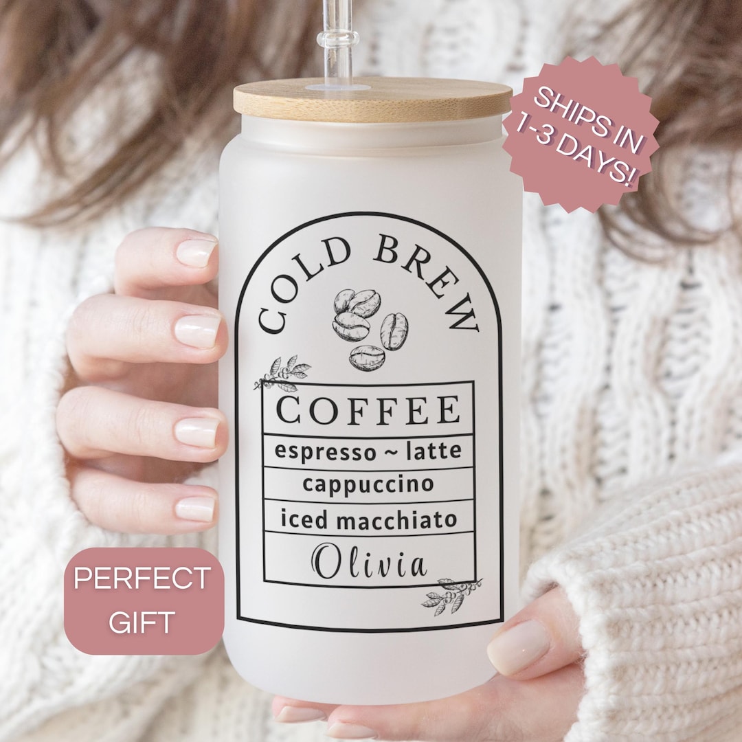 Cold Brew Coffee Cup Cold Brew Iced Coffee Lover Glass Cold Brew Coffee ...