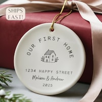 Our First Home Map Personalized Housewarming Gift | First Home Gift for ...