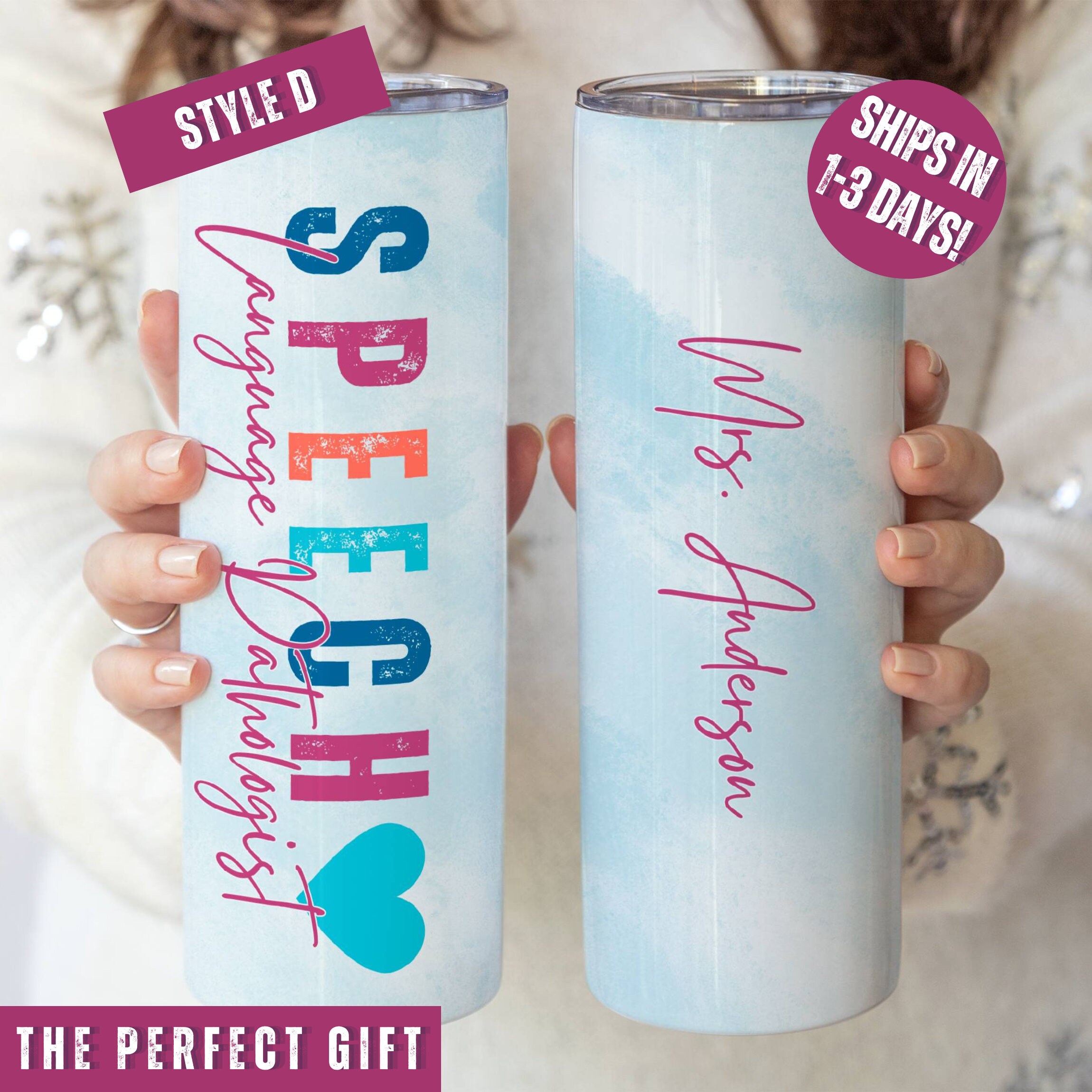 SLP Tumbler Speech Language Therapist Cup for SLP Gift for Autism ...