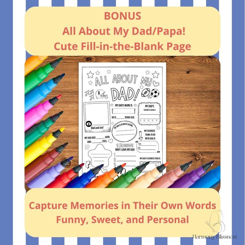 Father’s Day Printable Card | Father's Day Coloring Cards | Kids ...