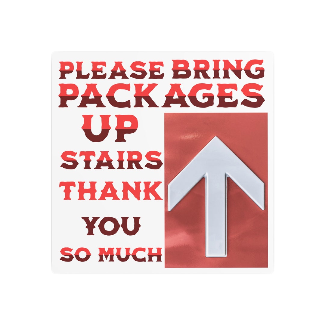 Package Delivery Metal Art Sign Gift for Grandma Handicap Package Sign ...