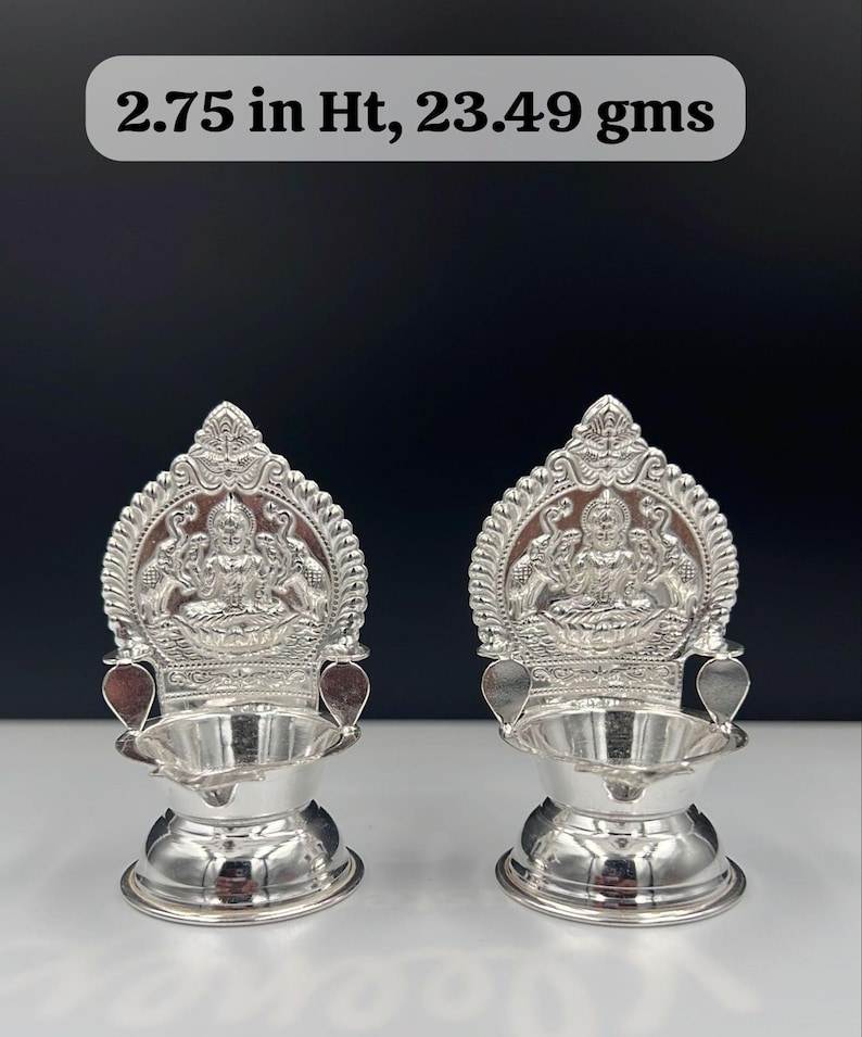 Silver Kamashi Deepam/ Kamakshi Diya/lakshmi Deepam - Etsy