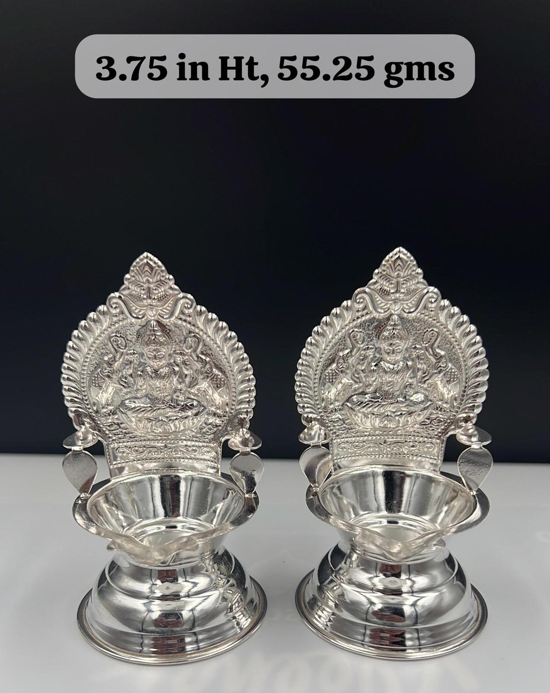 Silver Kamashi Deepam/ Kamakshi Diya/lakshmi Deepam - Etsy