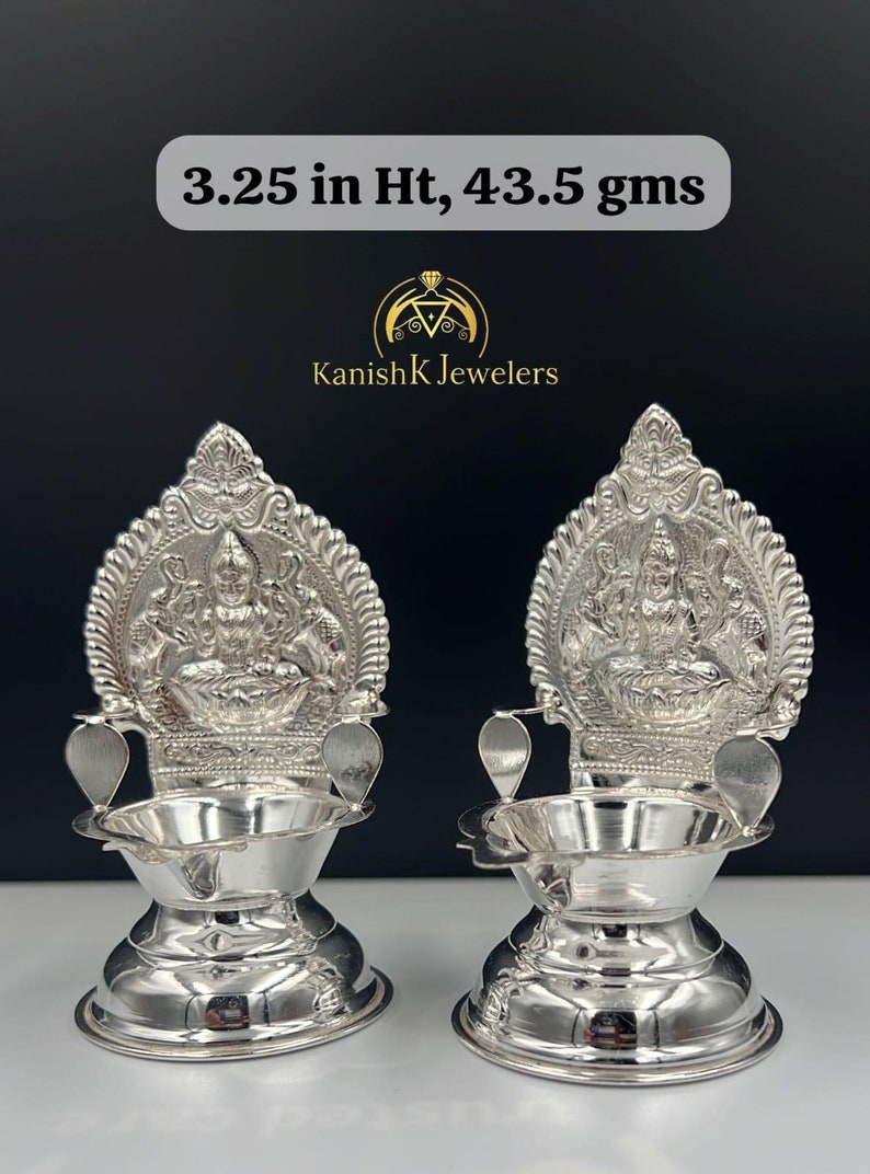 Silver Kamashi Deepam/ Kamakshi Diya/lakshmi Deepam - Etsy