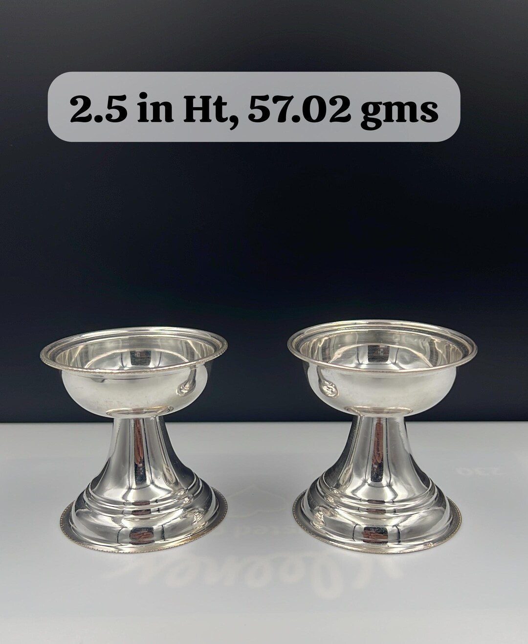 Silver Deepam/ Silver Diya/ Silver Round Shape Deepam - Etsy