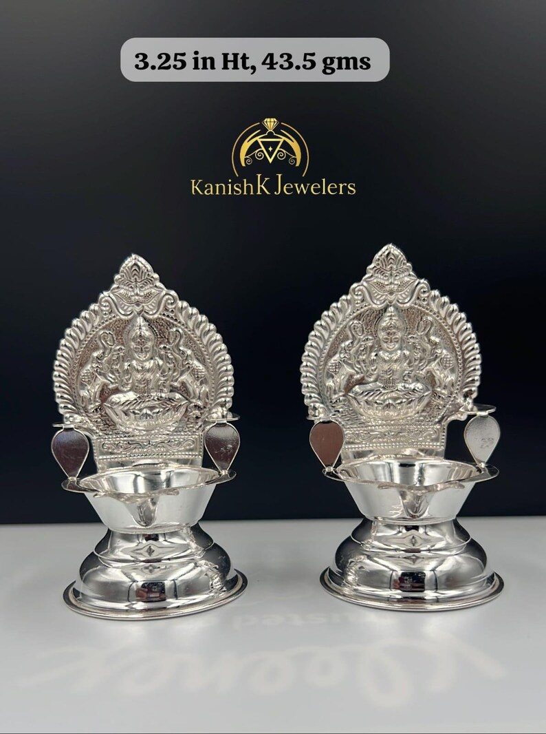 Silver Kamashi Deepam/ Kamakshi Diya/lakshmi Deepam - Etsy