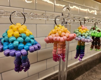 Custom Kandi Jellyfish Keychain - Etsy