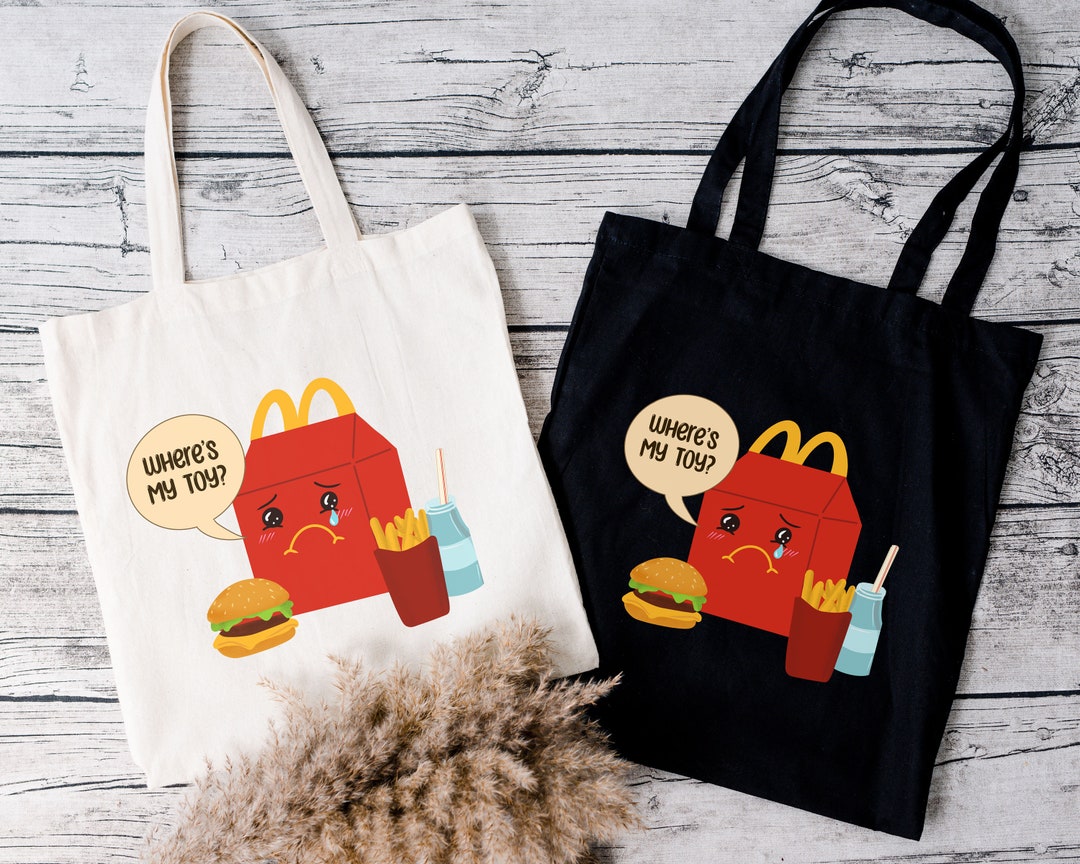 Happy Meal Tote Bag Mcdonalds Bag Where's My Toy Gift for Food Lover ...