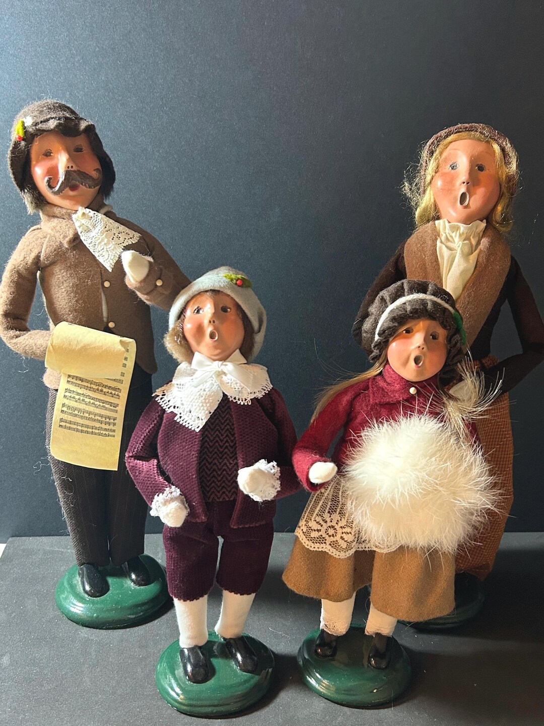 RARE VINTAGE Find Byers Choice LTD. the Carolers Family, Father,mother ...