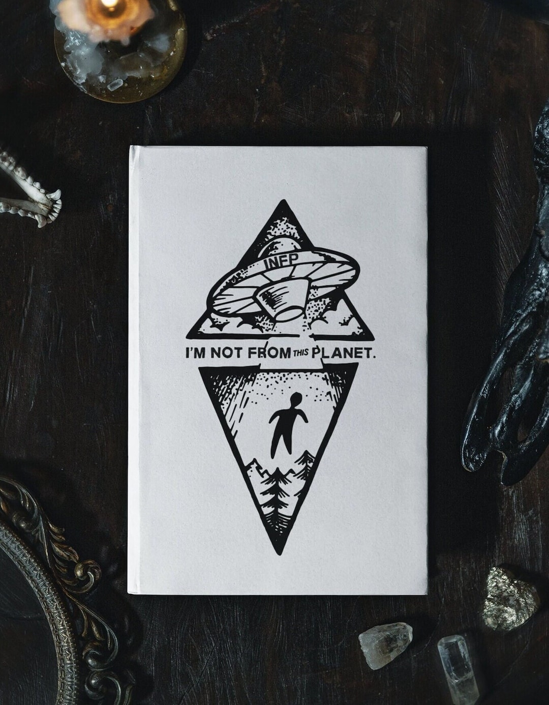 Myers Briggs INFP Personality Graphic Hardcover Blank Notebook Gifts ...