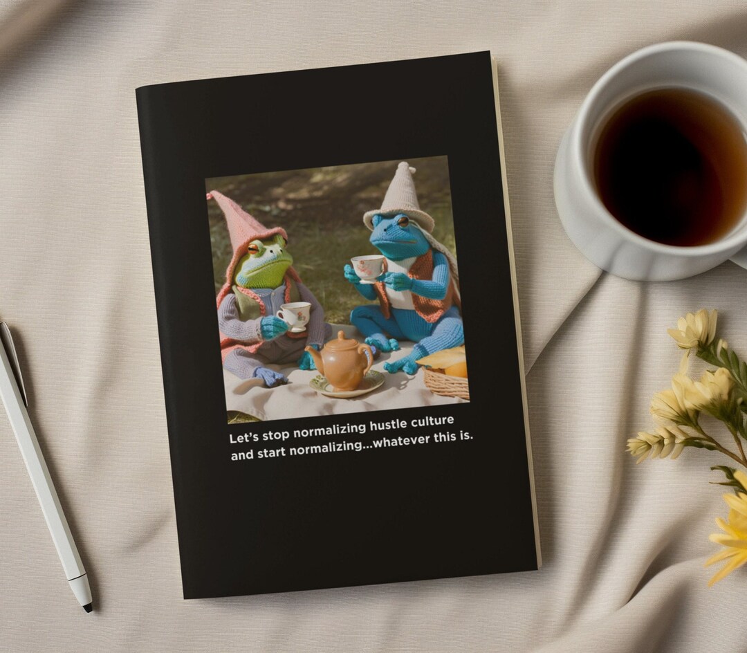 Funny Wizard Frogs Hardcover Cottagecore Journal Gifts for Writers ...