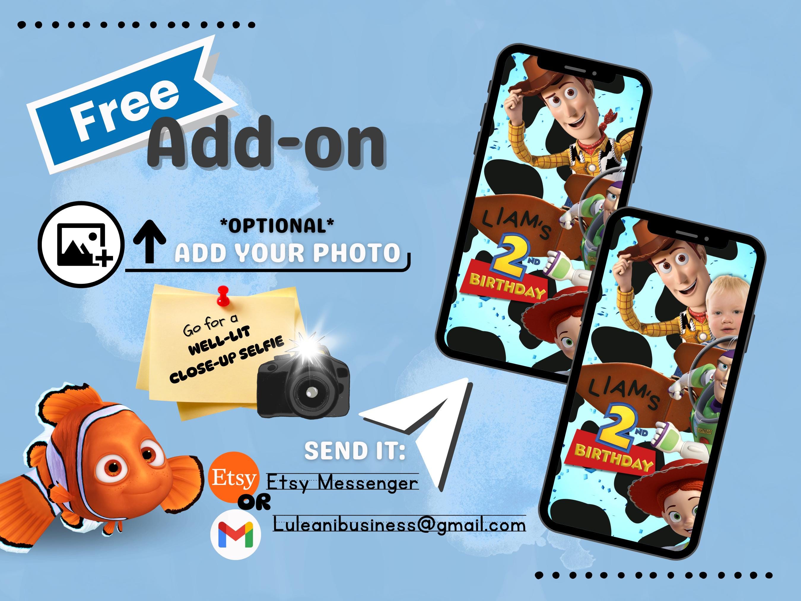 Pixar Birthday Video Invitation, Monsters Custom Digital Invitation ...