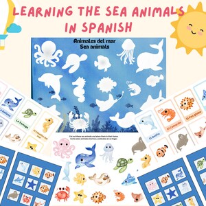 Learning the Sea Animals! HANDS ON Printable - Etsy