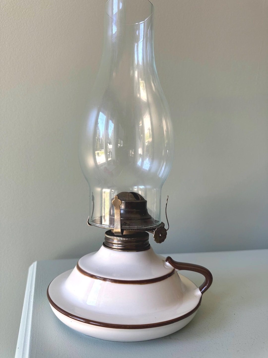 Vintage Lamplight Farms Oil Lamp - Farmhouse Lighting - Etsy