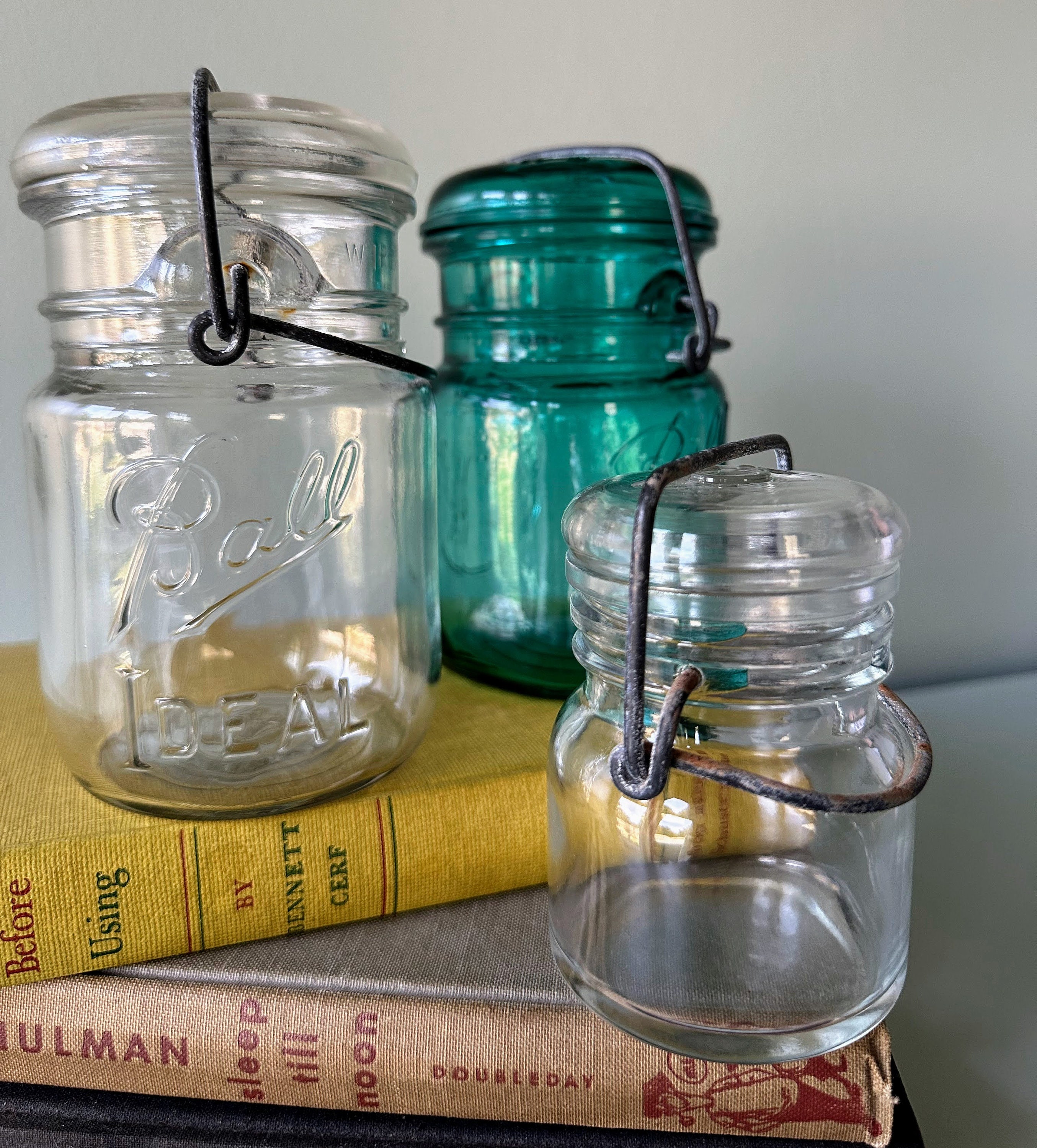 Set of 3 Vintage Ball Ideal Canning Jars With Wire Close Lids - Etsy