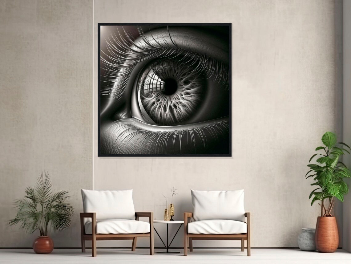 Essence Gaze: A Spectrum of Vision. Premium Matte Paper Wooden Framed ...