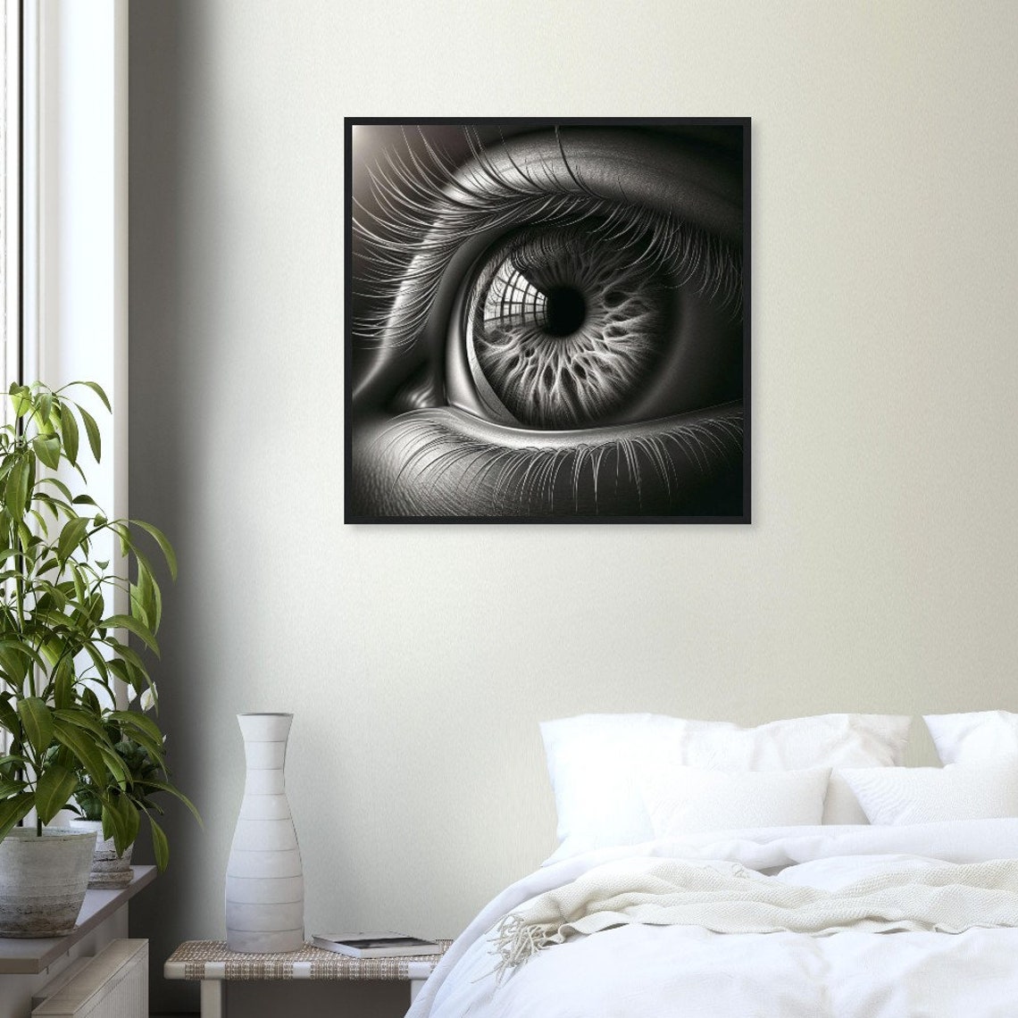 Essence Gaze: A Spectrum of Vision. Premium Matte Paper Wooden Framed ...