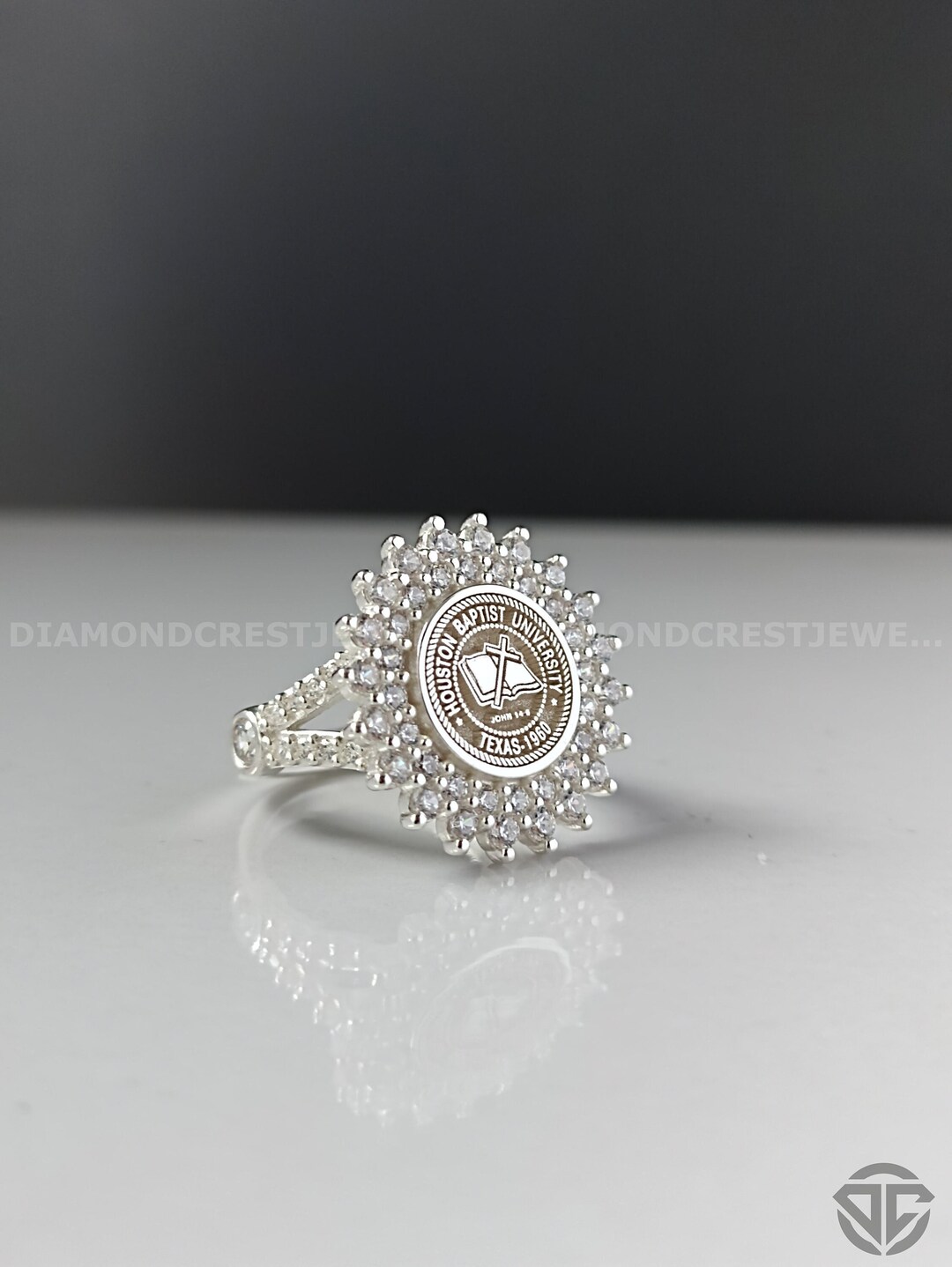 Personalized College Class Ring: Sterling Silver, Handmade - Etsy