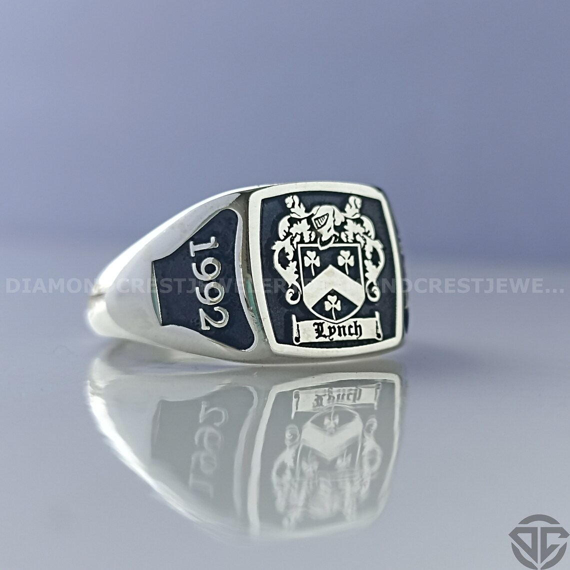 Coat of Arms Ring, Family Crest Rings, Custom Signet Ring, Crest Ring ...