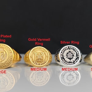 18K Solid Gold Four Virtues, Justice Wisdom Temperance Courage, Ring ...