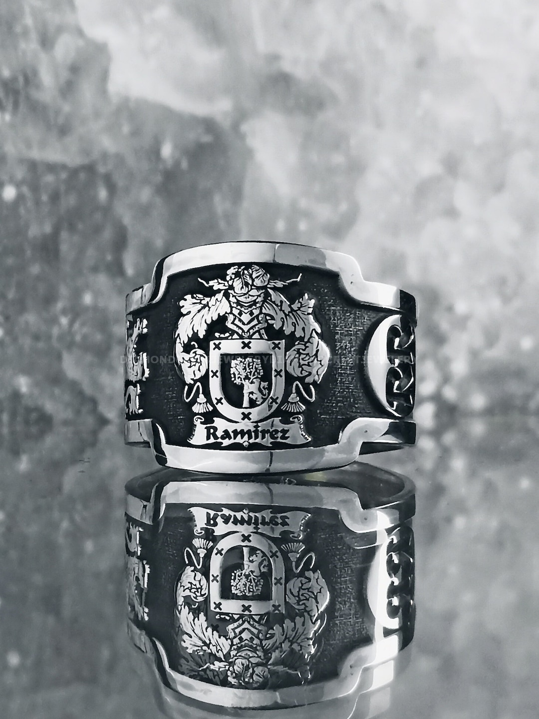 Coat of Arms Ring, Family Crest Rings, Custom Signet Ring, Crest Ring ...