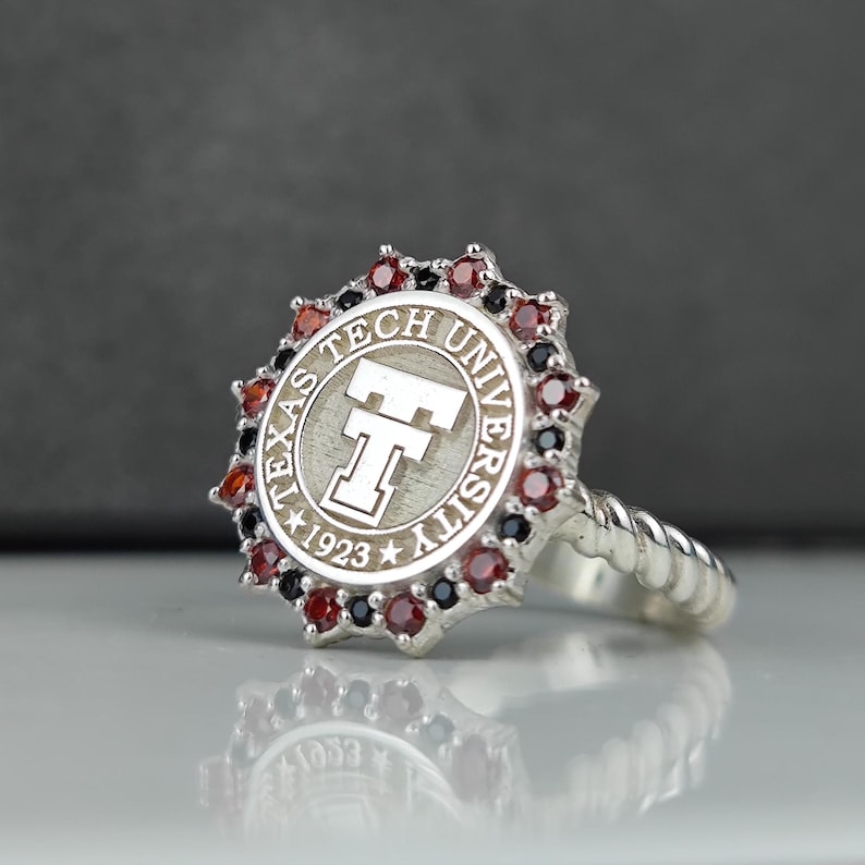 Personalized University Ring: Sterling Silver Class Ring - Etsy
