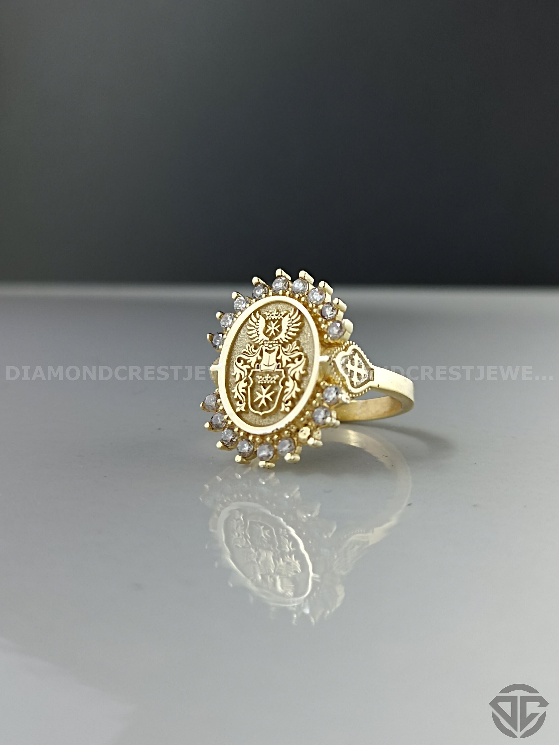 Coat of Arms Ring, Family Crest Rings, Custom Signet Ring, Crest Ring ...