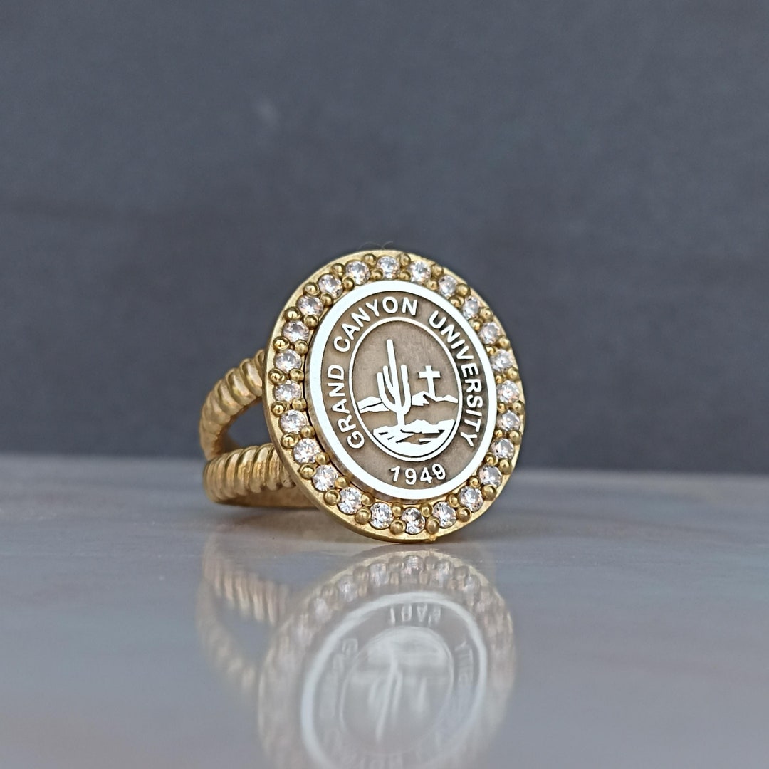 Personalized College Class Ring – Custom Graduation Ring – Gold, Silver ...