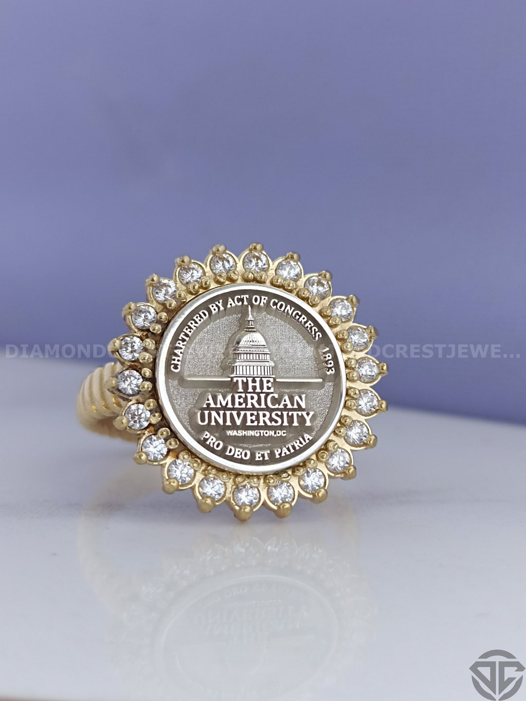 Gold University Ring, Gold College Ring, Graduation Gift, Class Rings ...