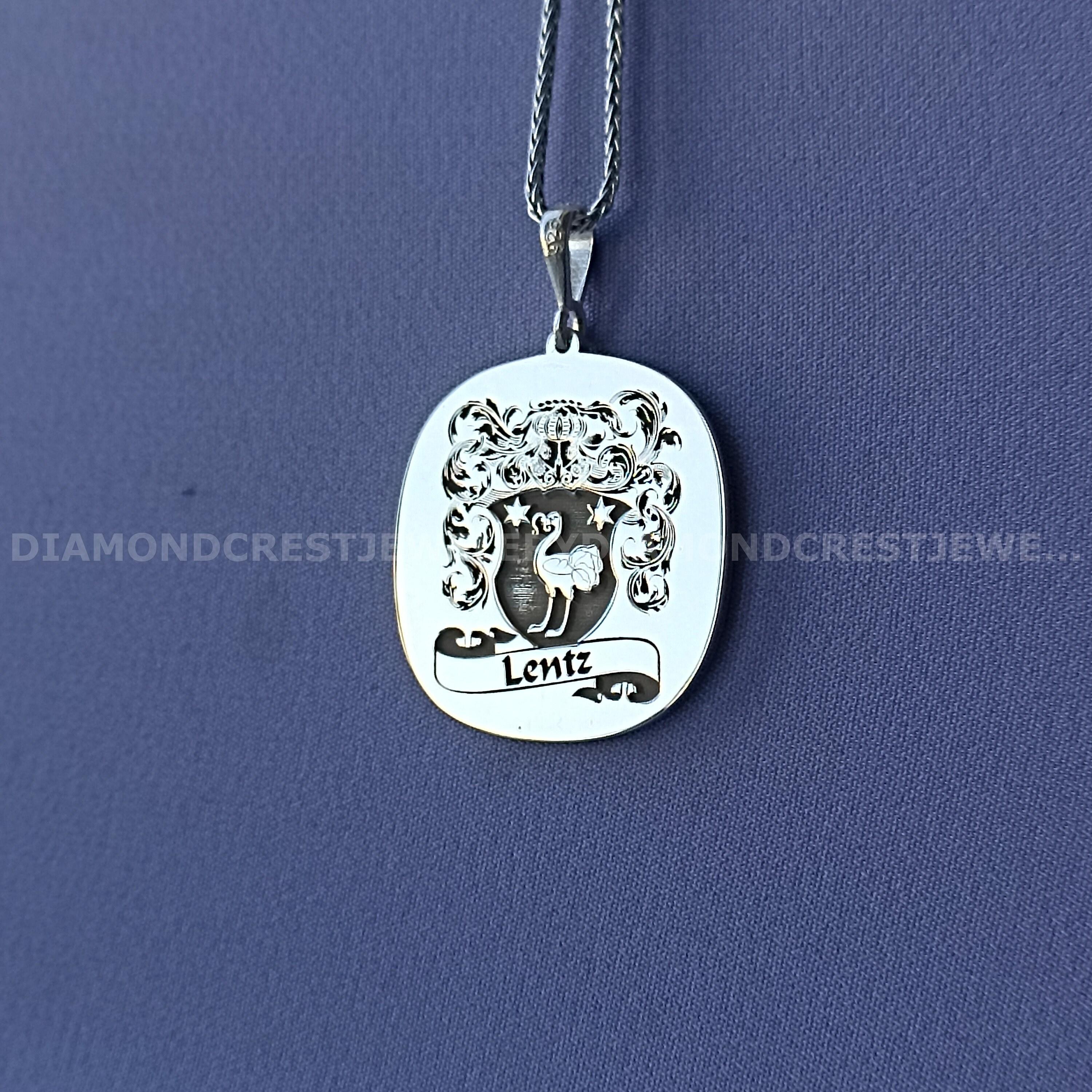 Coat of Arms Necklace, Family Crest Necklace, Custom Signet Pendant ...
