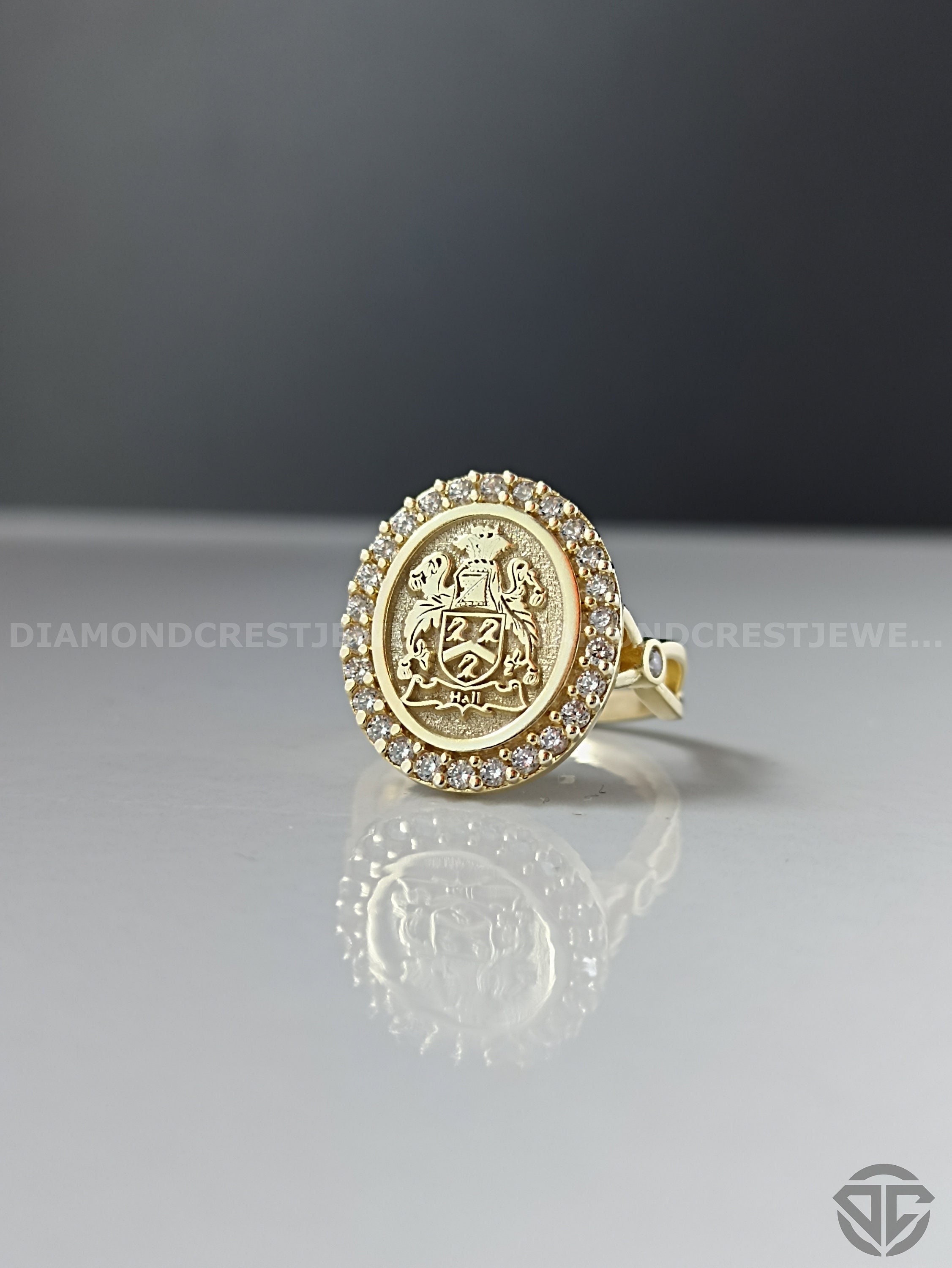 Coat of Arms Ring, Family Crest Rings, Custom Signet Ring, Crest Ring ...