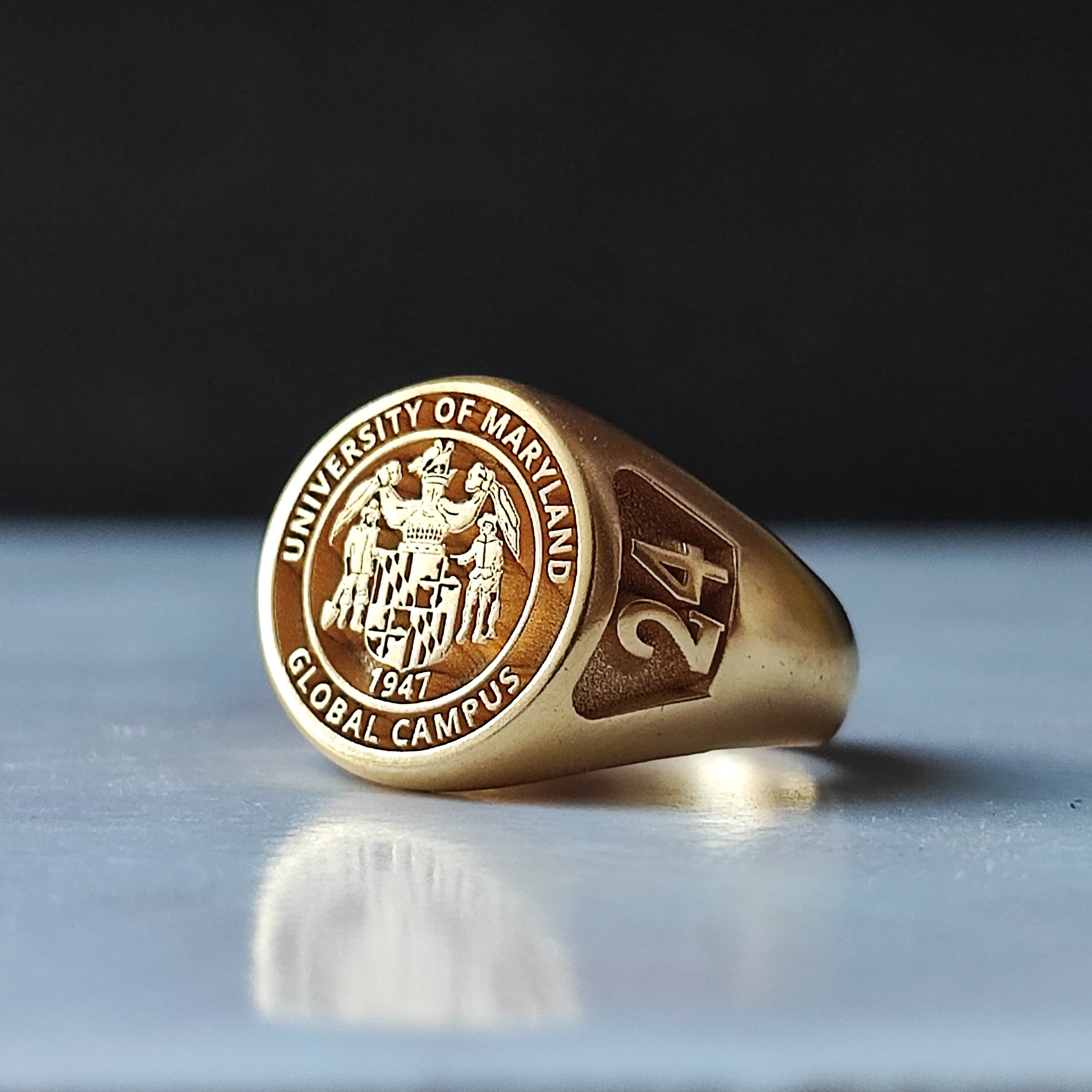 14K Gold University Ring, 14K College Ring, College Class Ring ...