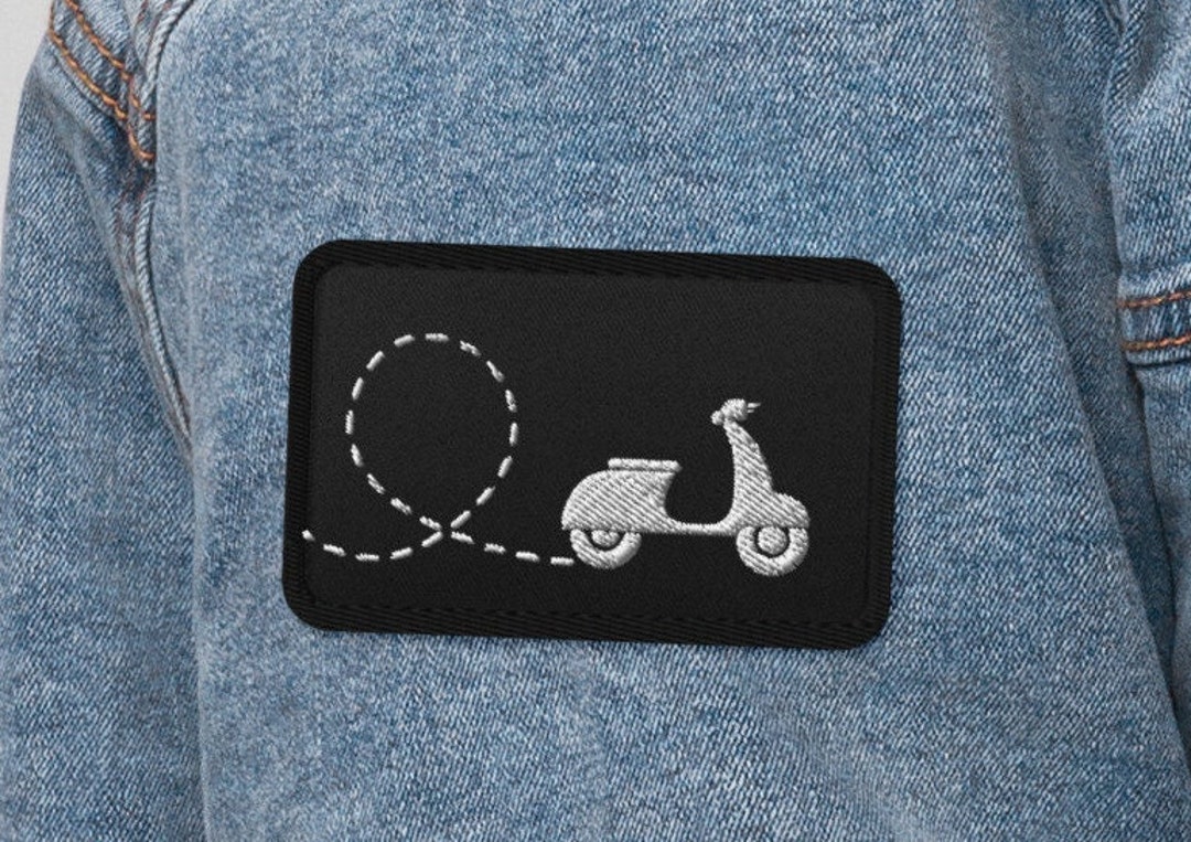 Vespa Patch Embroidered Patch Moped Lover Iron on Clothing Vespa Sew On ...