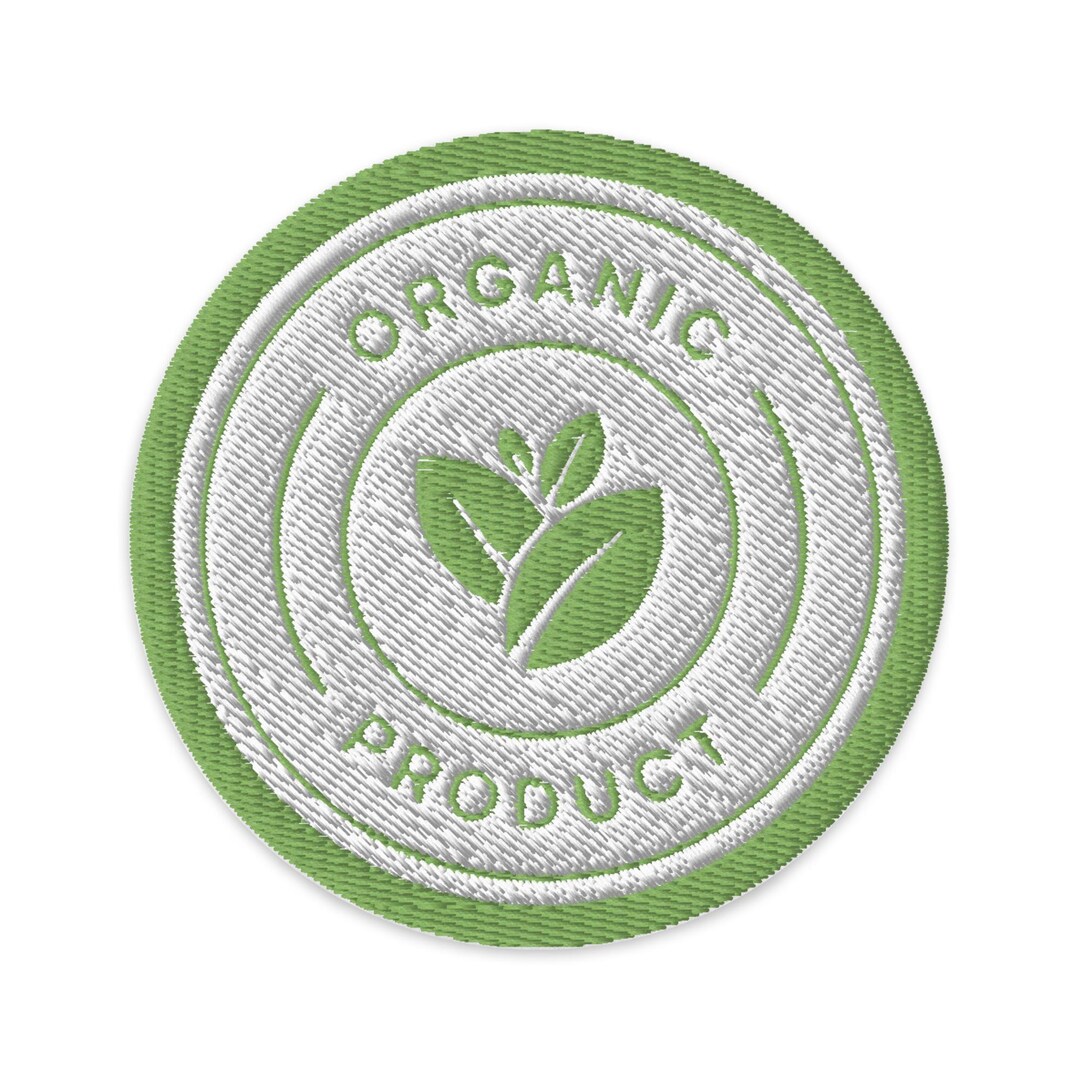 Organic Patch Vegetarian Patch Plant Iron-on Patch Veggie Powered Patch ...