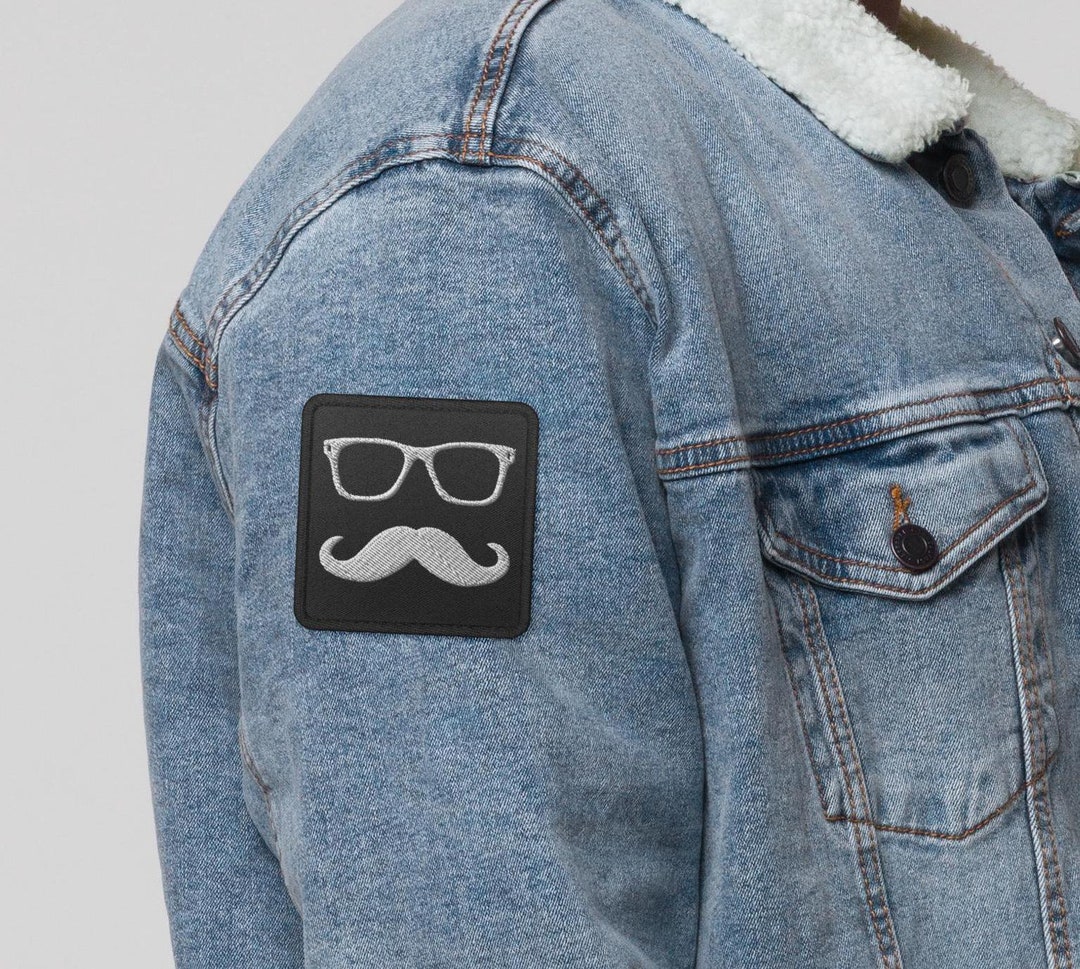 Mustache Patch Clothing Iron on Patch Mustache Accessories Mustache Sew ...