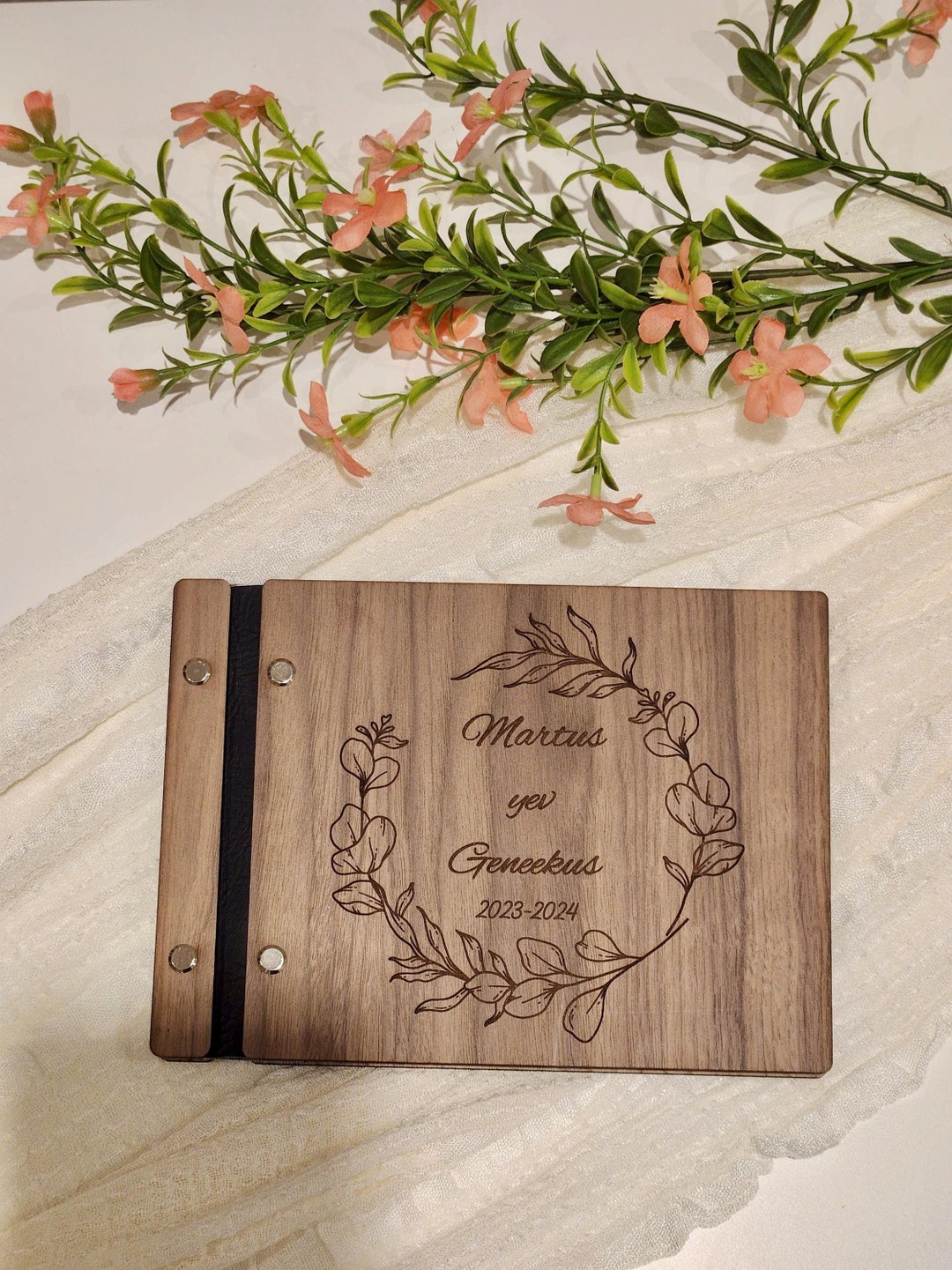 Personalized Photo Album Tree of Life, Wooden Photo Album Family Photo ...