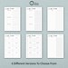 Weekly Checklist Printable With 6 Versions, Instant Download, Printable ...