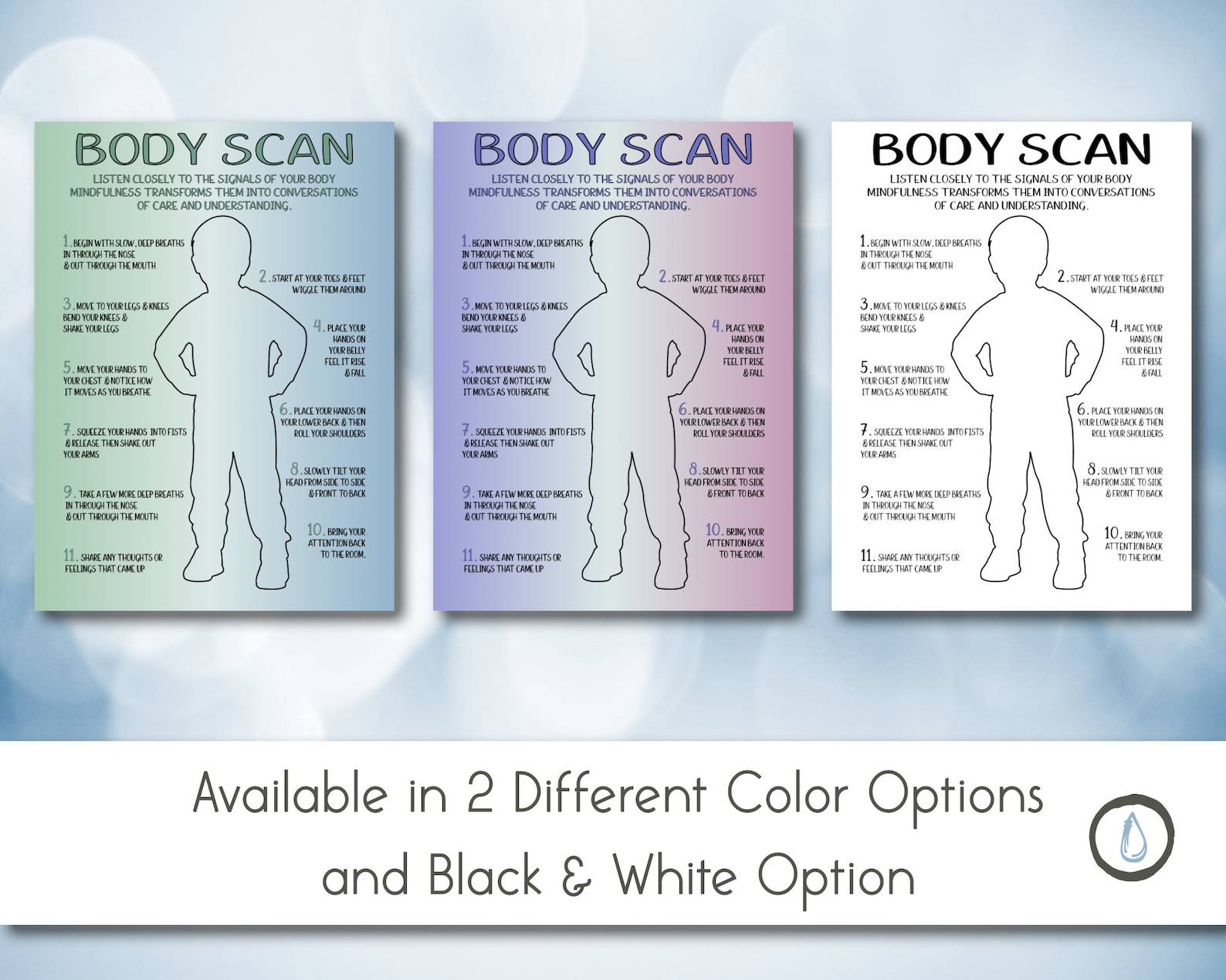 Mindful Body Scan for Kids Printable | Montessori & Homeschool Activity ...