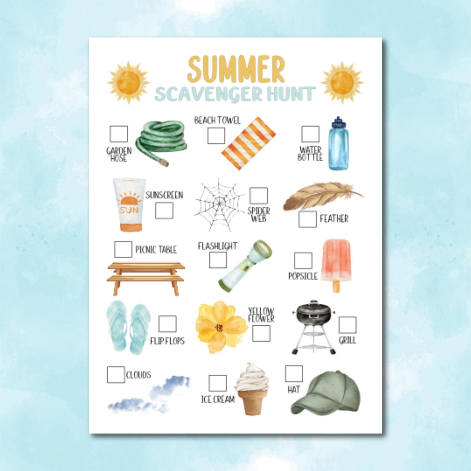Seasons Scavenger Hunt Bundle | Printable Outdoor Activity | Spring ...